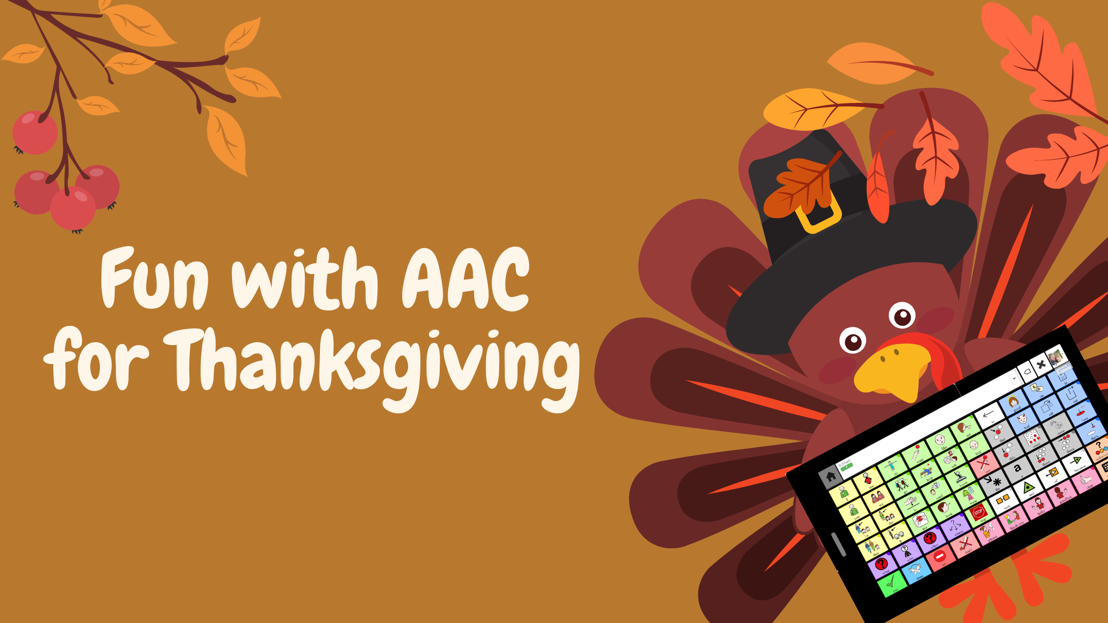 FUN with AAC Instruction: Choices to Cheer for during Thanksgiving
