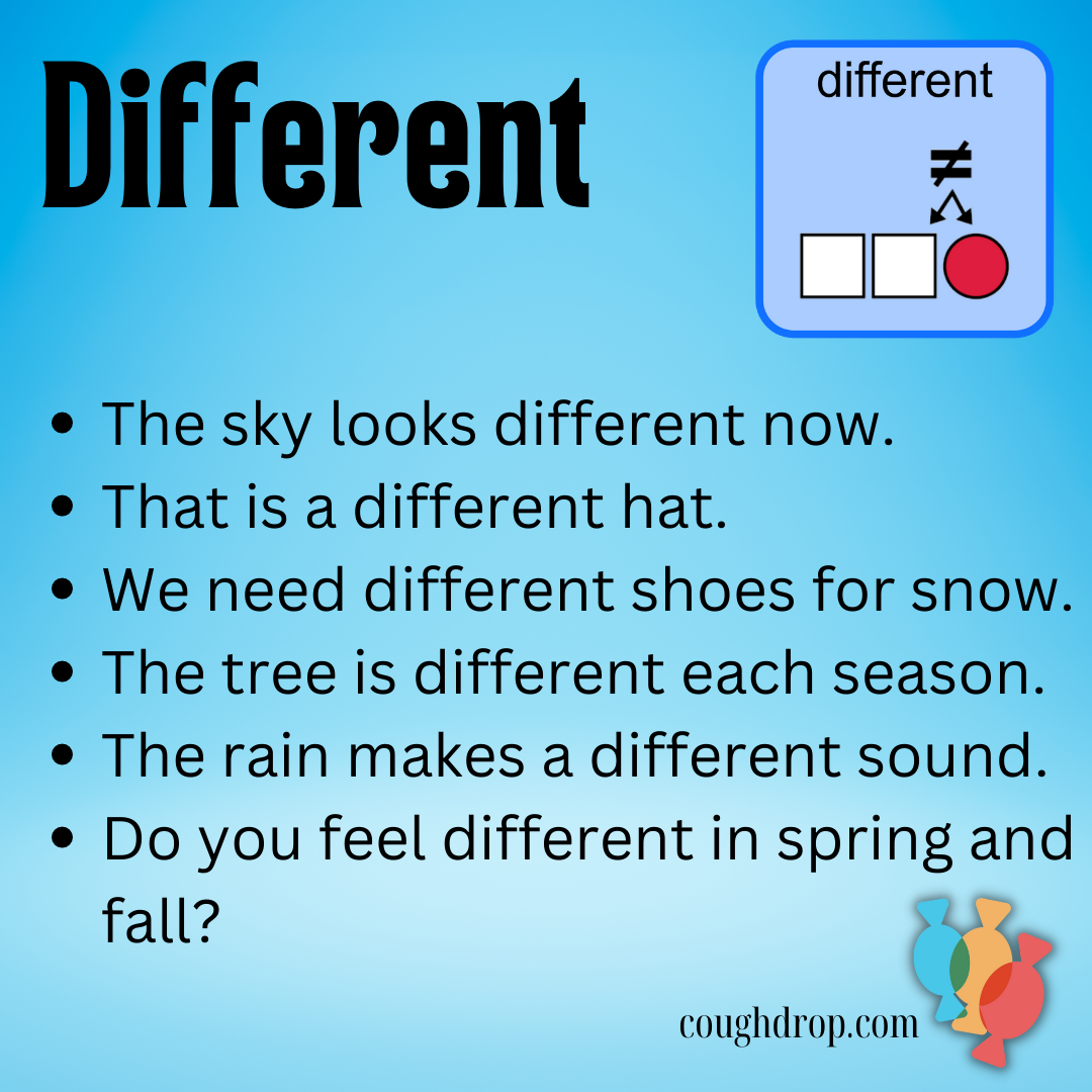 AAC & Core Words with the Changing Seasons